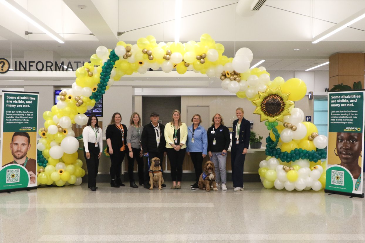 Ford International Airport Joins the Hidden Disabilities Sunflower Program